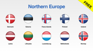 Free Set of Europe Flags Icons for your Presentations - PresoMakeover