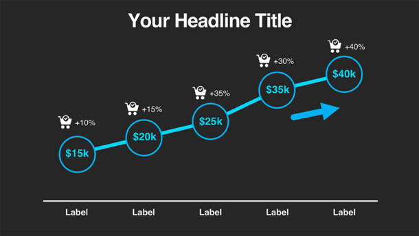 Download Data-Driven Line Chart Templates | PresoMakeover