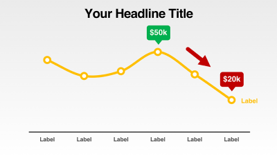 Download Data-Driven Line Chart Templates | PresoMakeover